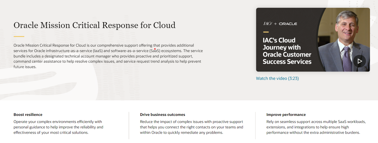 Oracle Business Model Canvas